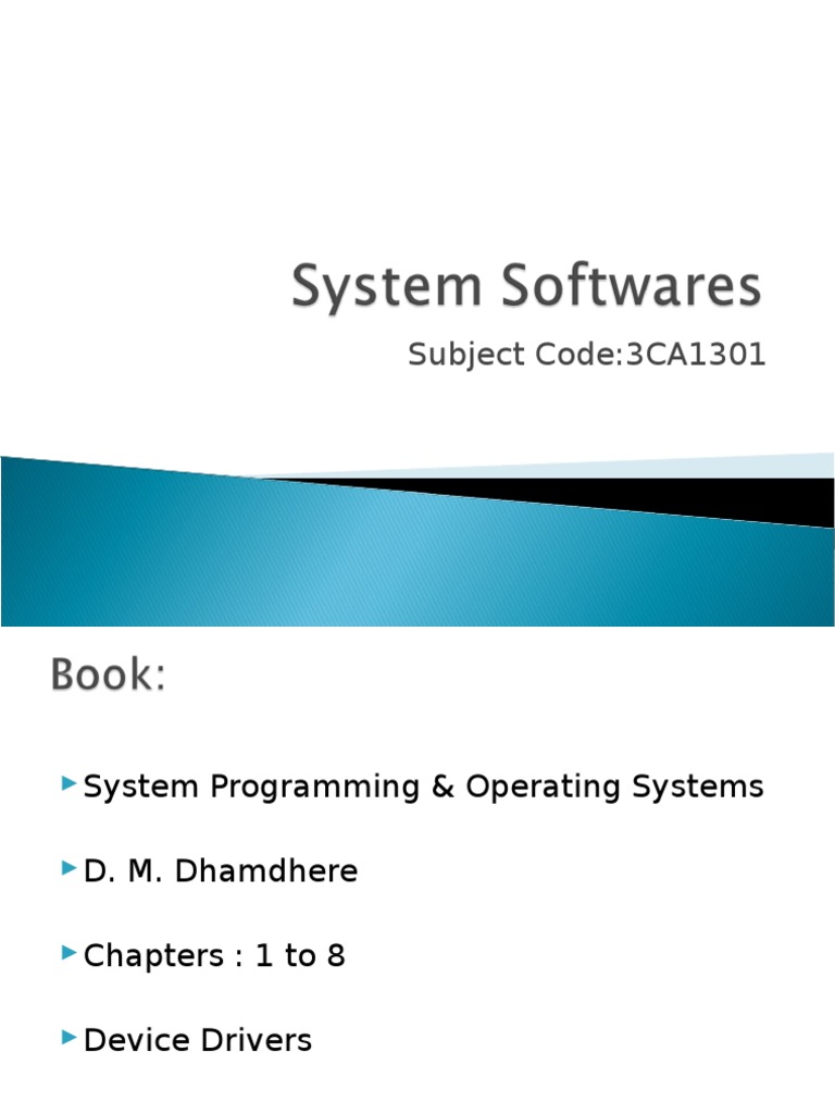 Chap 1 Dhamdhere | PDF | Computer Program | Programming