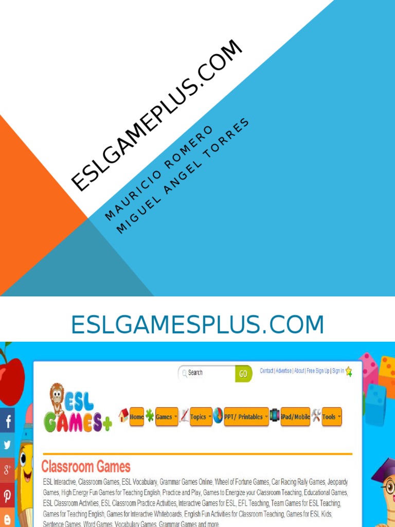 Esl Games Plus | PDF