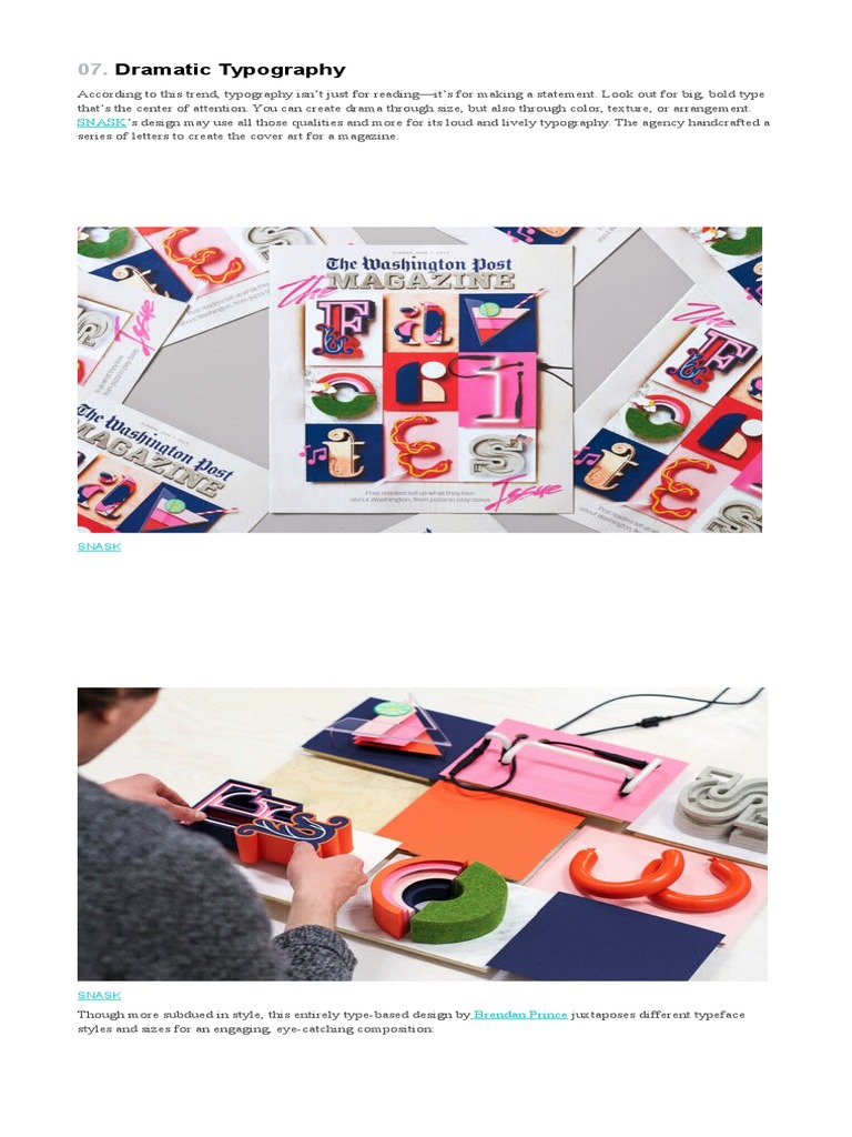 Dramatic Typography | PDF