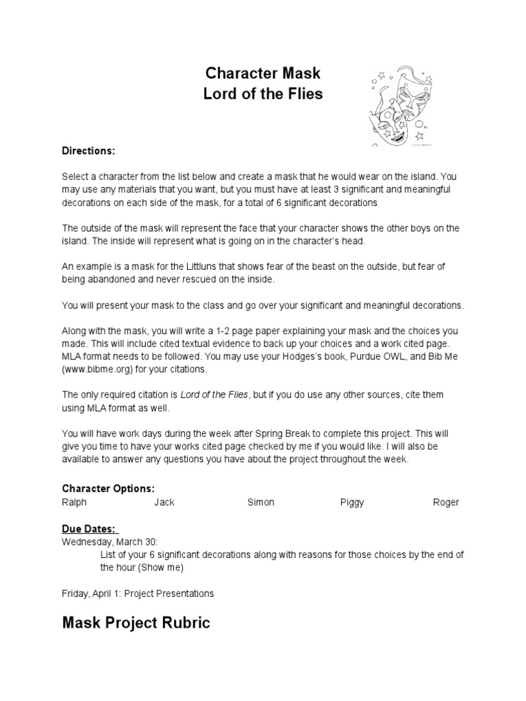 Maskprojecthandout | PDF