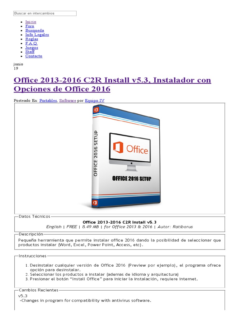 Office 2013-2016 C2R Install v5 | PDF | Computing | Software