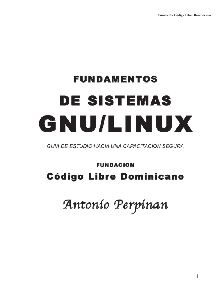Fundamentos de Sistemas GNU/LINUX | PDF | Distribución de Linux ...