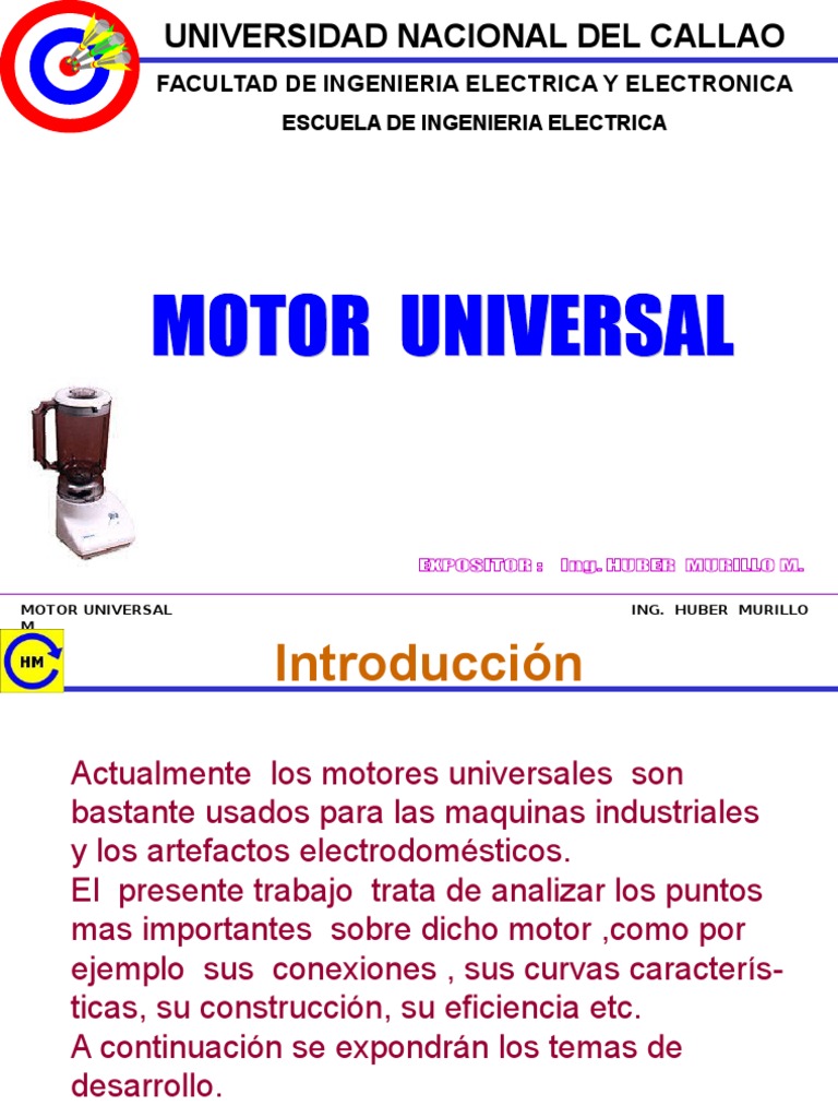 Motores Universales | Descargar gratis PDF | Inductor | Corriente eléctrica