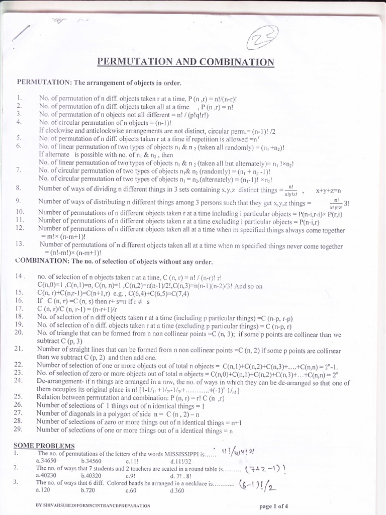 Permutation and Probability | Download Free PDF | Probability Theory | Numbers
