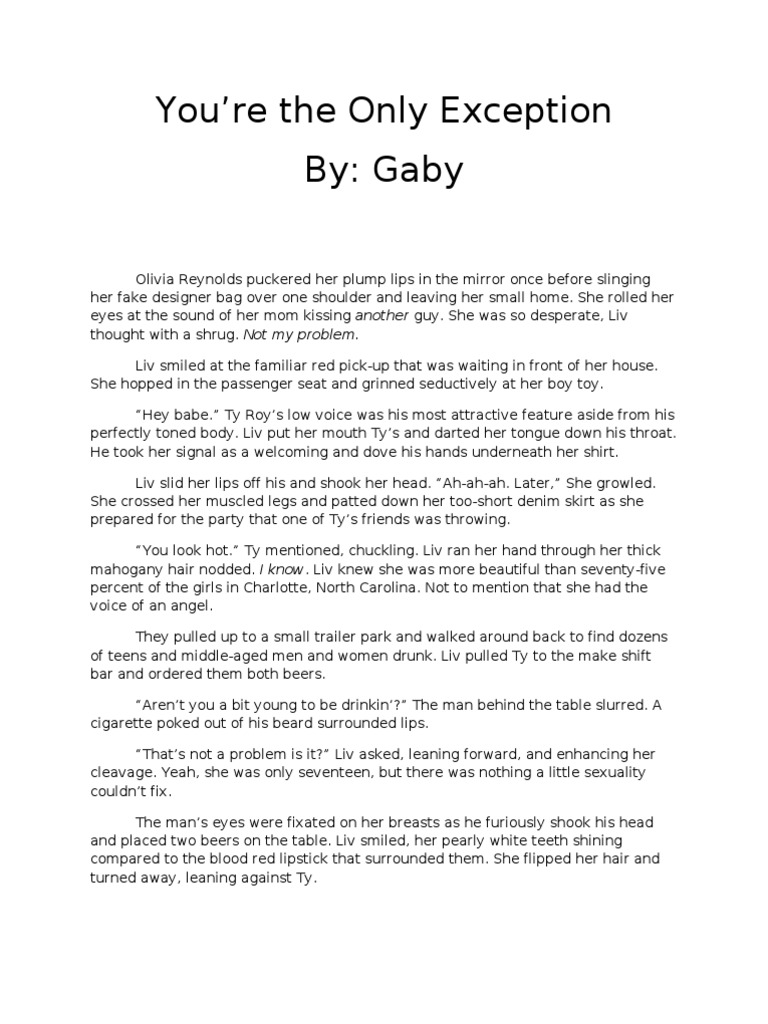 You're The Only Exception | PDF | Leisure