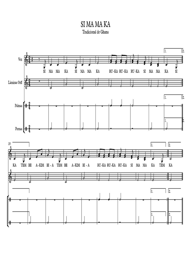 SiMaMaKa (2) - Partitura Completa | PDF