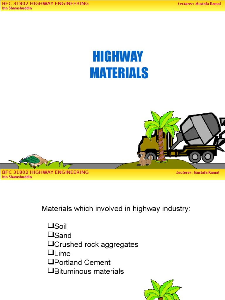 Highway Materials for Road Construction | PDF | Asphalt | Construction ...