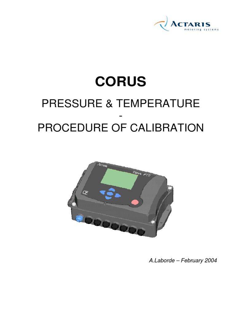 CORUS Calibration Procedure Guide | PDF