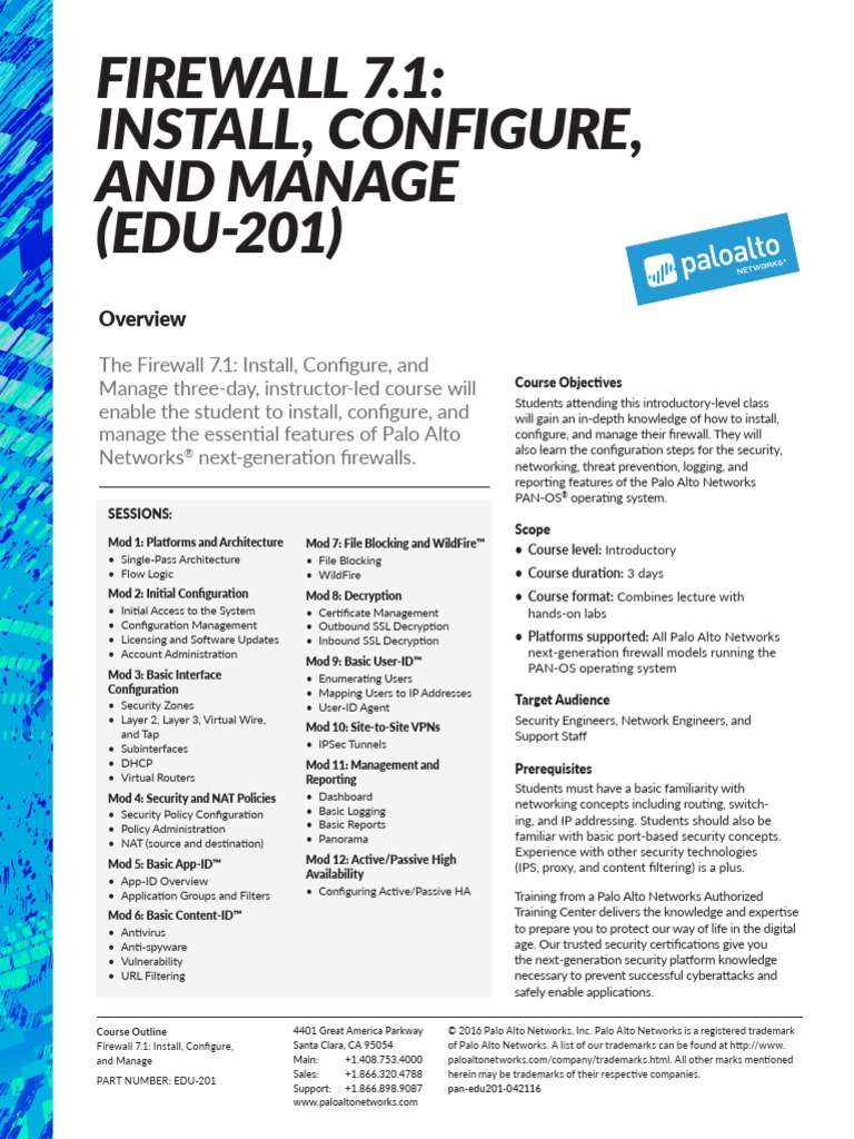 201 Firewall Installation 1 PDF | PDF | Firewall (Computing) | Security ...