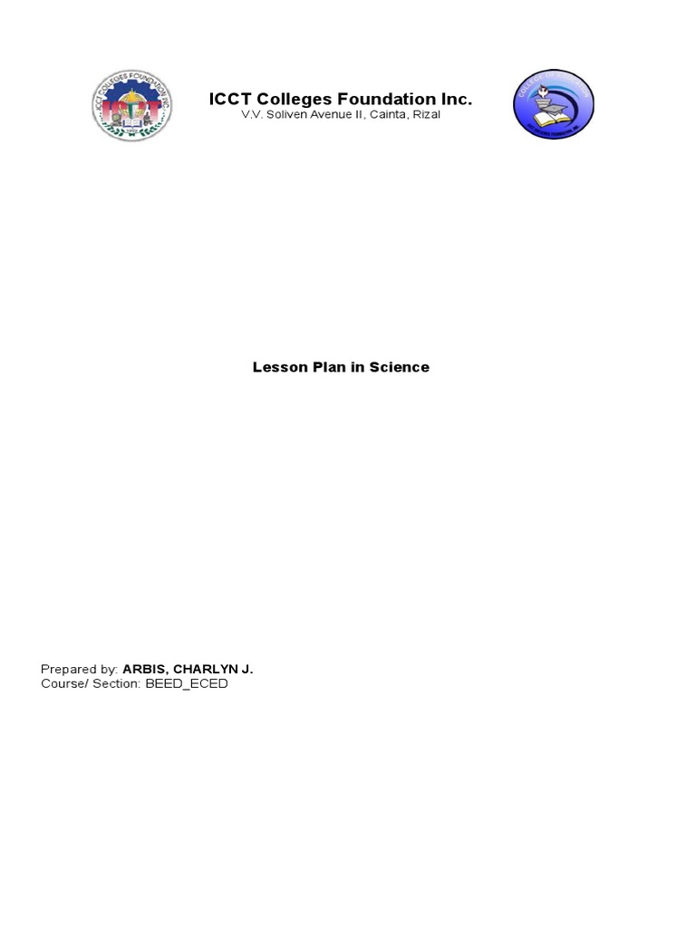 Lesson Plan in Science Types of Weather 2 | PDF | Cloud | Lesson Plan