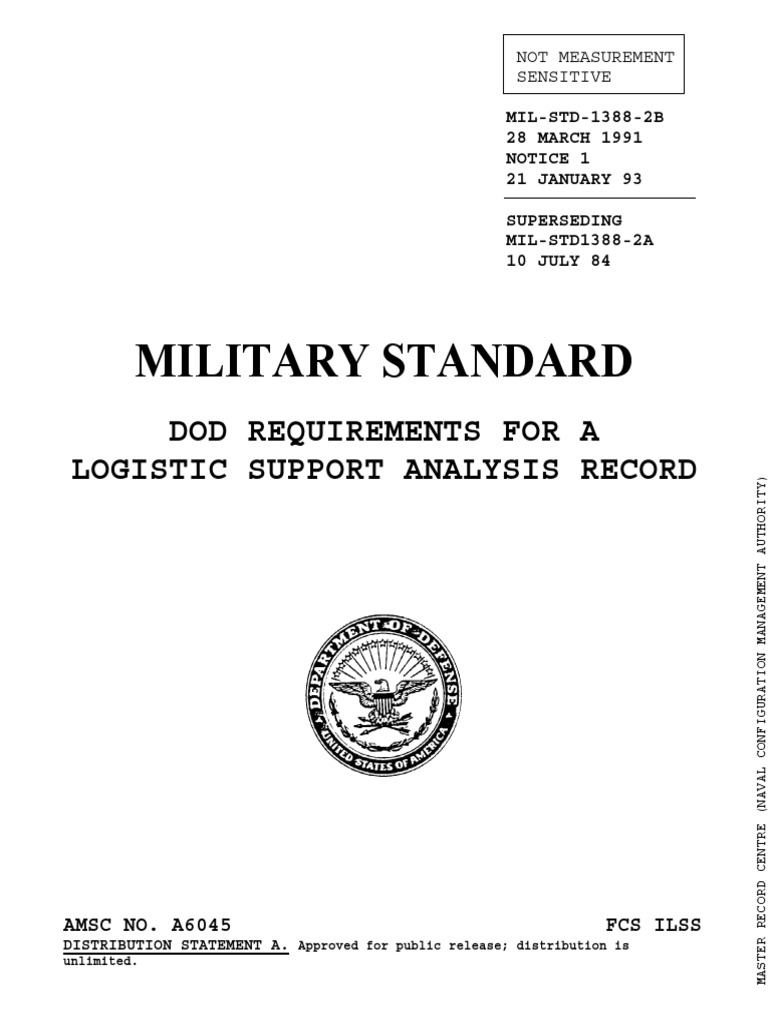 DOD Logistic Support Analysis Guide | PDF | Reliability Engineering ...