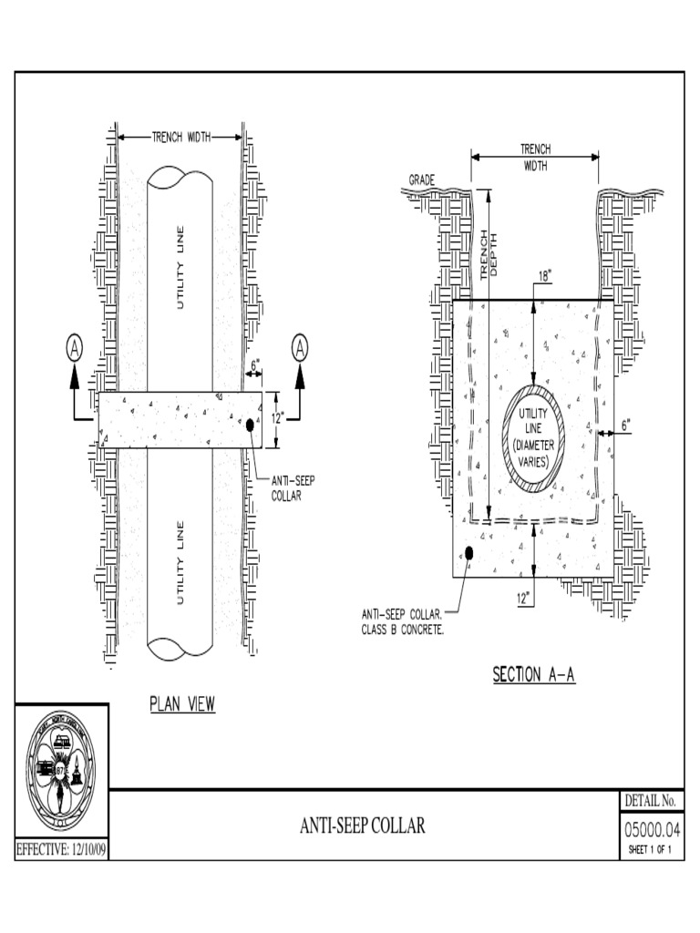 05000.04 Anti-Seep Collar | PDF