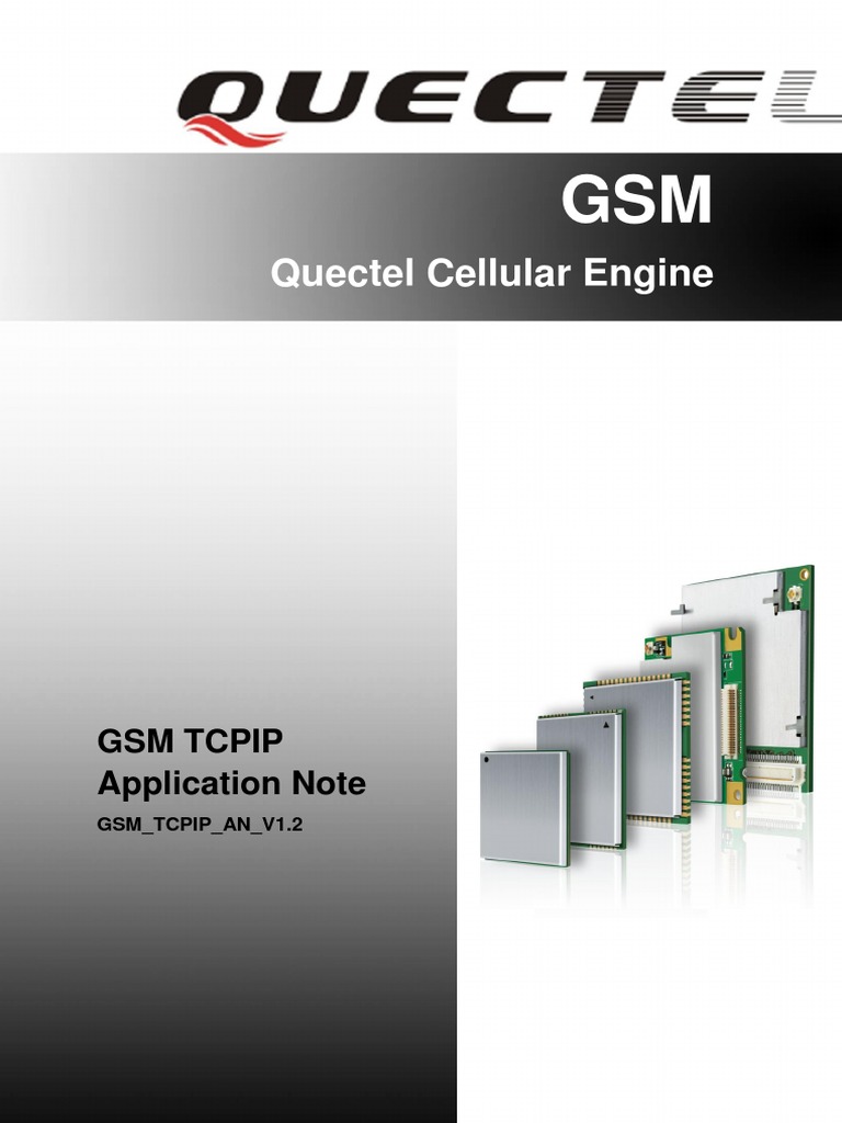 Quectel GSM TCPIP Application Note V1.2 | PDF | Transmission Control Protocol | Port (Computer ...