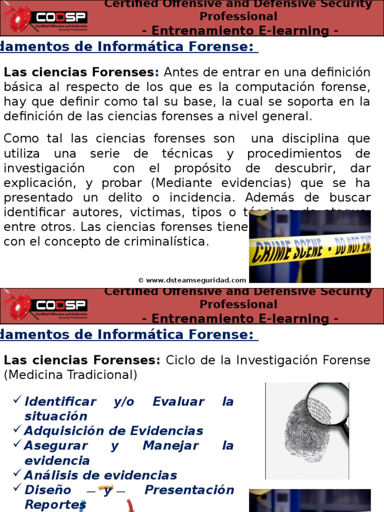 Conceptos Clave de Ciencias Forenses | PDF | Informática forense ...