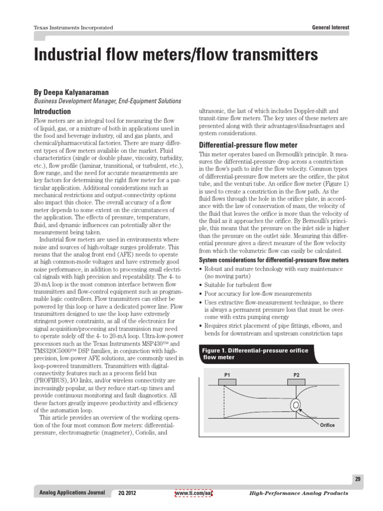 Flow Transmitters PDF | PDF | Flow Measurement | Fluid Dynamics