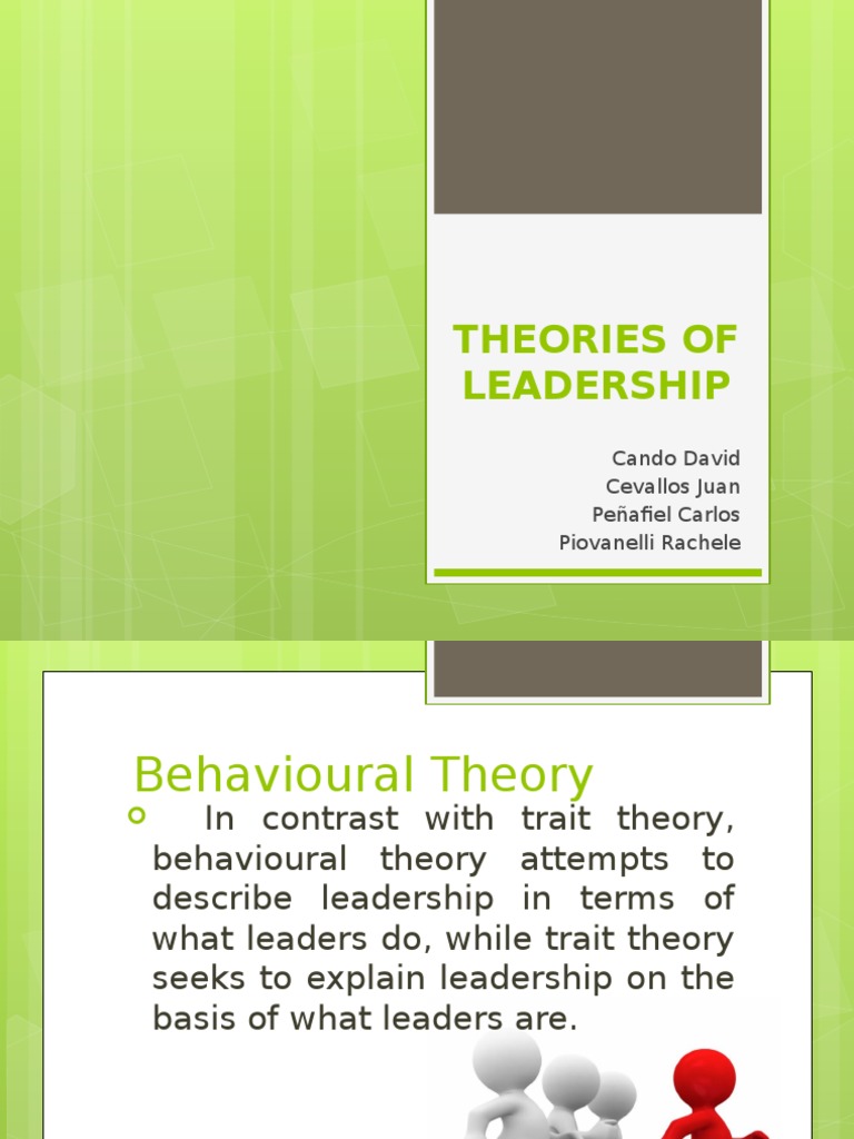 Theories of Leadership | PDF