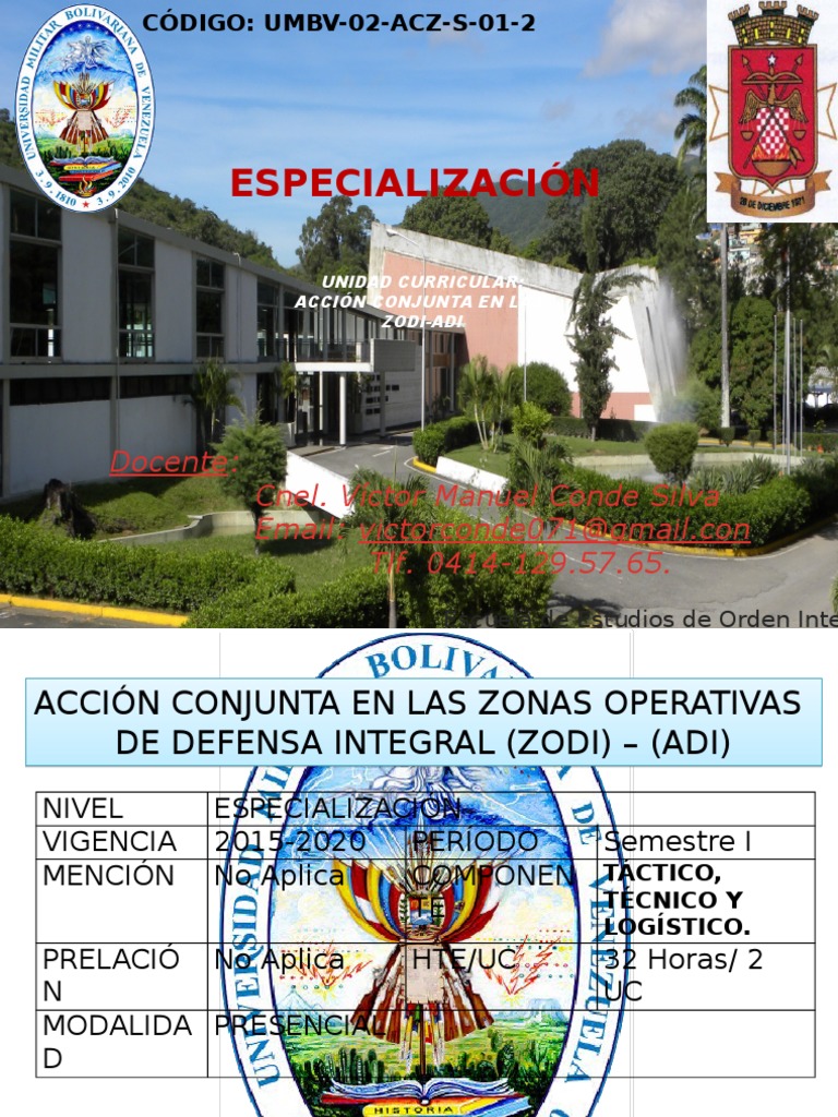Acción Conjunta en ZODI-ADI: Defensa Integral | PDF | Militar ...