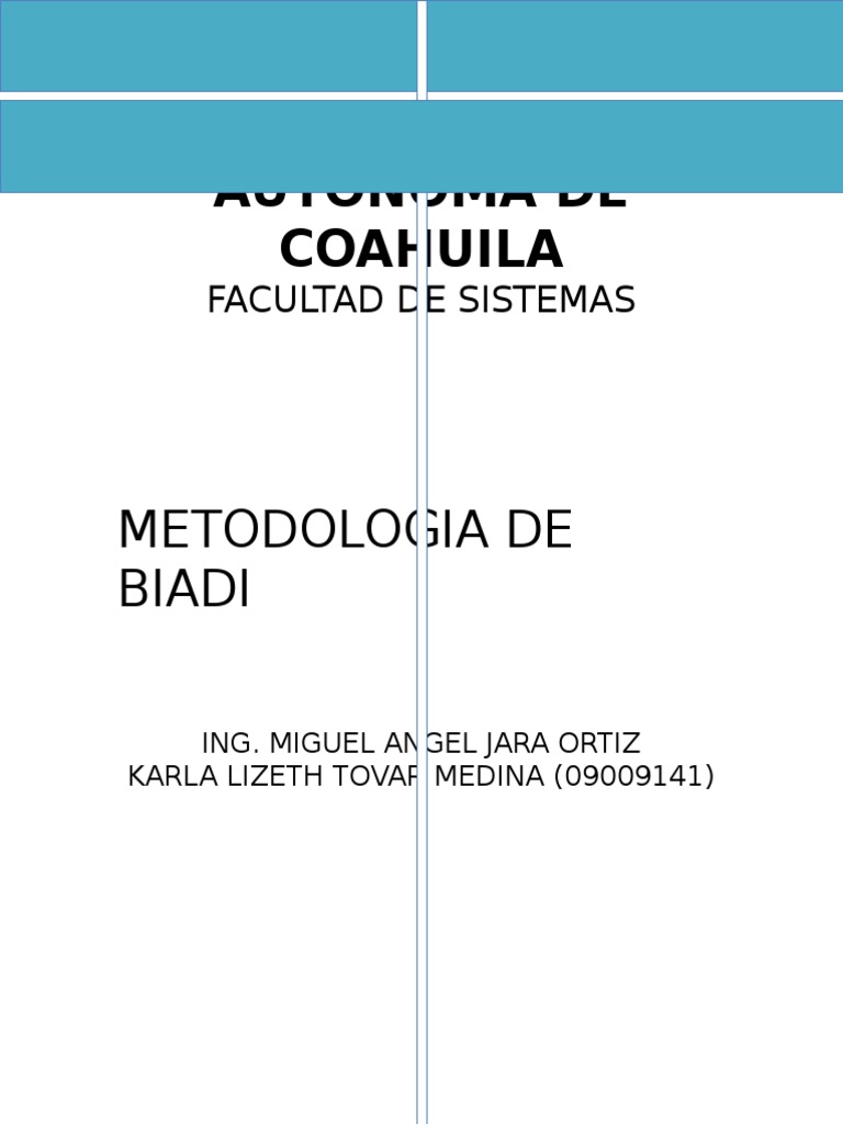 Metodologia de Biadi | PDF | Información | Ciencia cognitiva