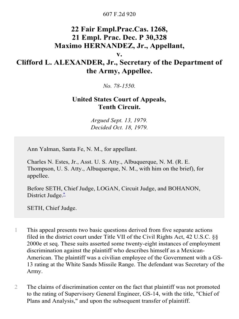 22 Fair Empl - Prac.cas. 1268, 21 Empl. Prac. Dec. P 30,328 Maximo ...
