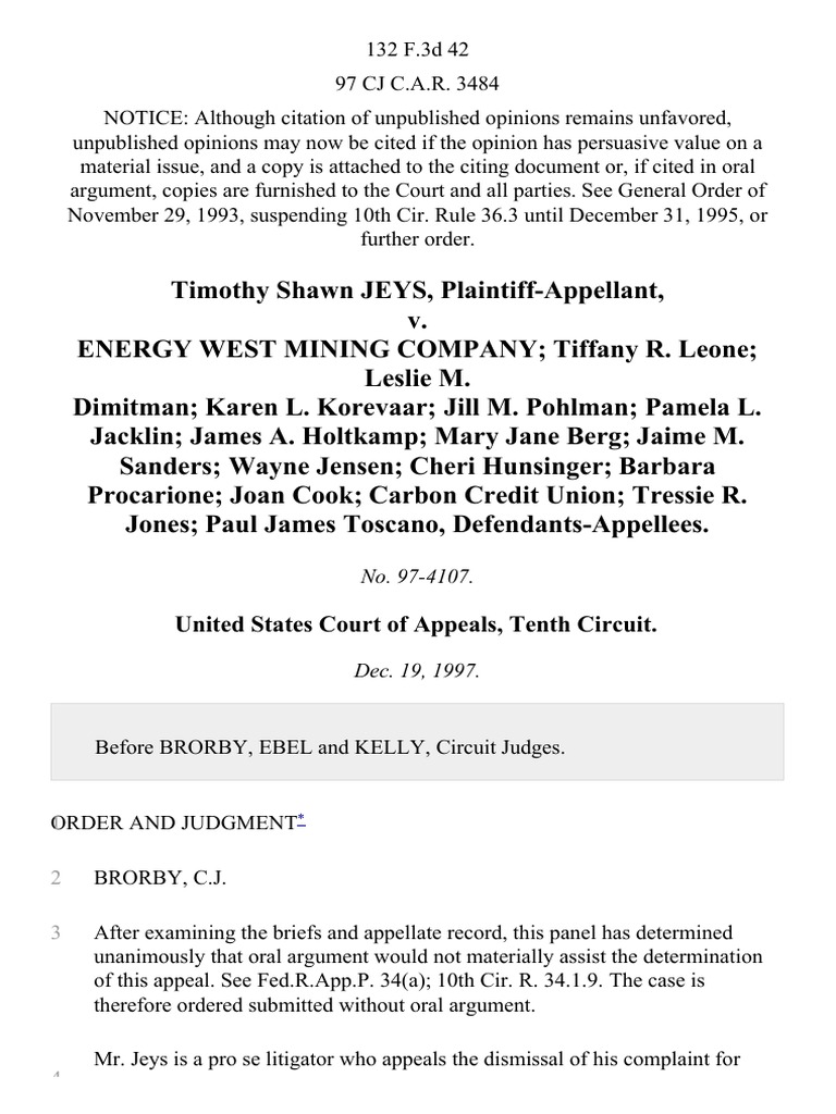 United States Court of Appeals, Tenth Circuit | PDF | Discovery (Law ...