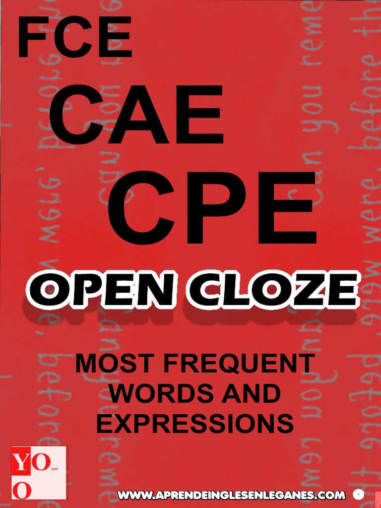 Open Cloze - Most Common Words and Expressions (Cov) | PDF | Subject ...