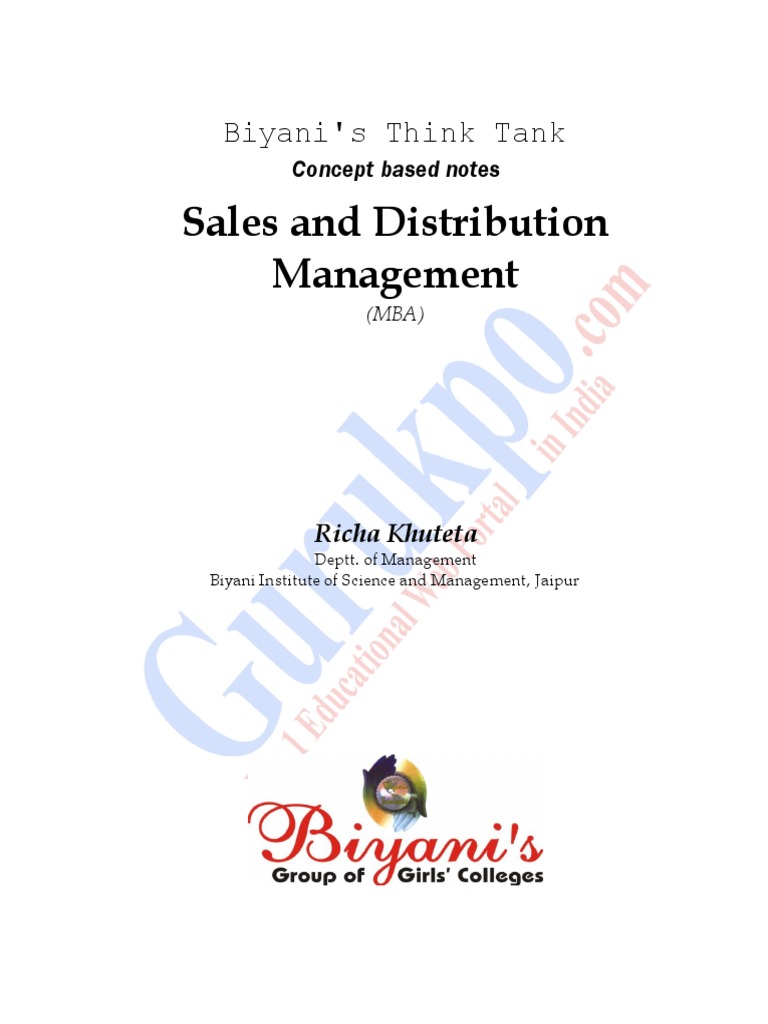 Sales Management PDF | PDF