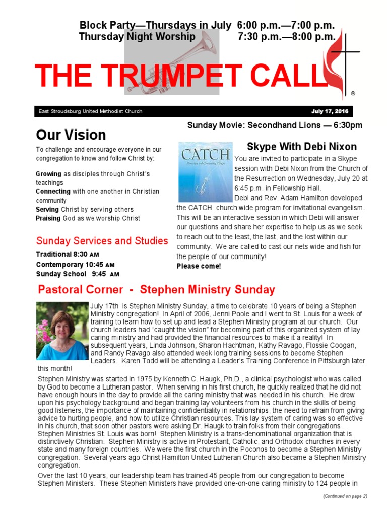 The Trumpet Call: Our Vision | PDF