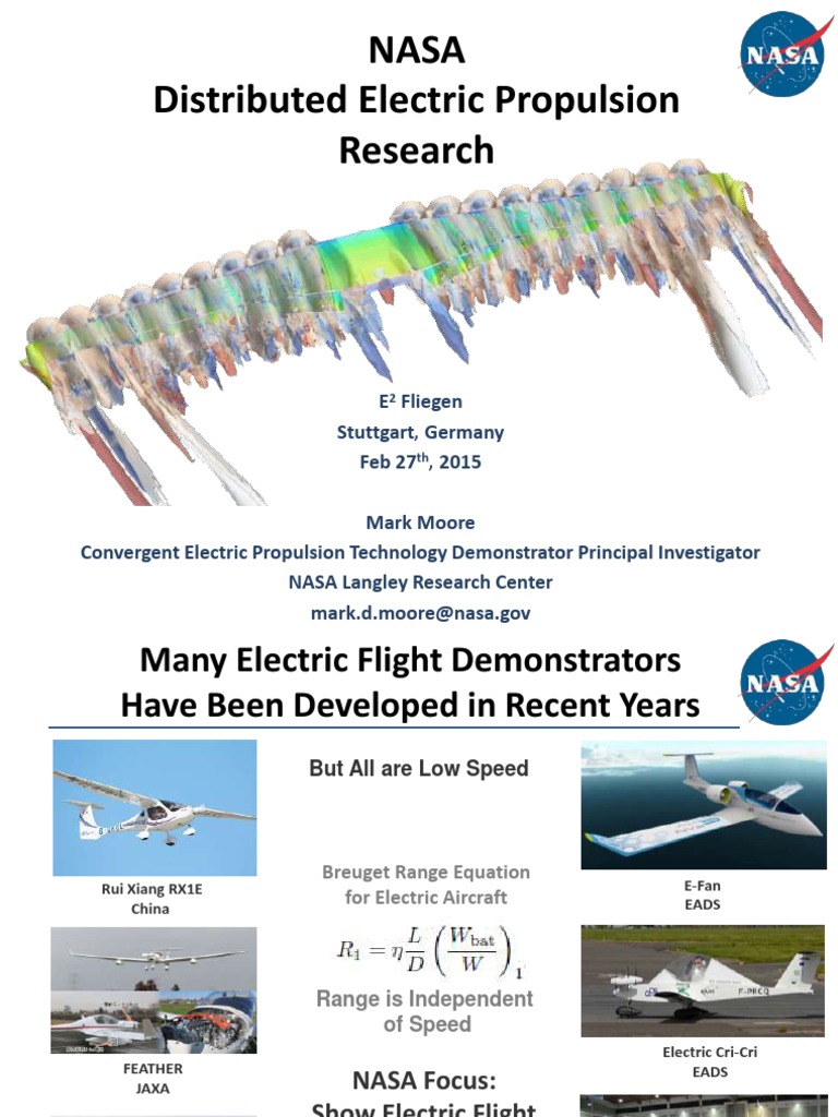 Distributed Electric Propulsion Research | PDF | Flap (Aeronautics ...