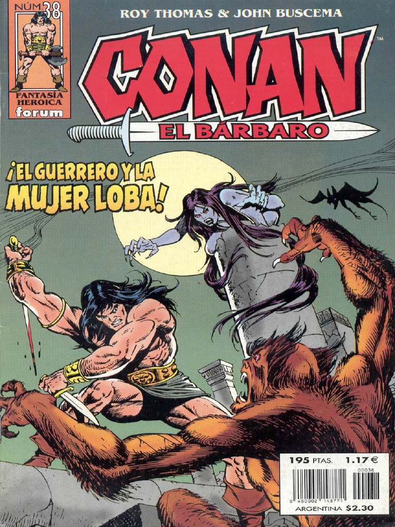Conan 38 El Guerrero y La Mujer Loba | PDF