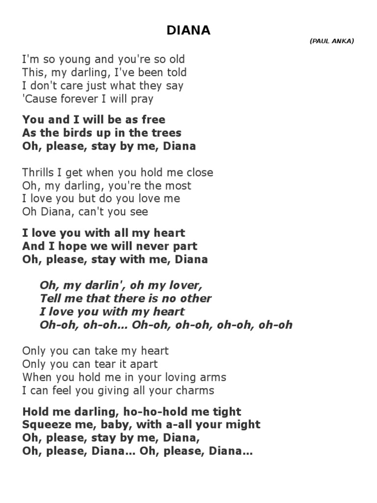 Paul Anka - Diana | PDF