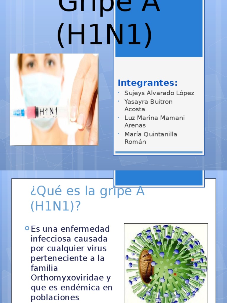 Gripe A H1N1 | PDF | Virus de la Influenza A Subtipo H1 N1 | Virus de ...