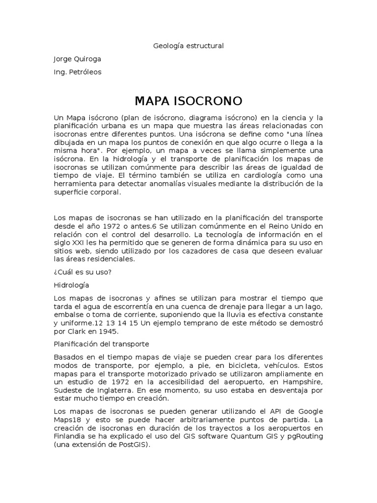 ISOCRONA | PDF | Informática y tecnología de la información | Science