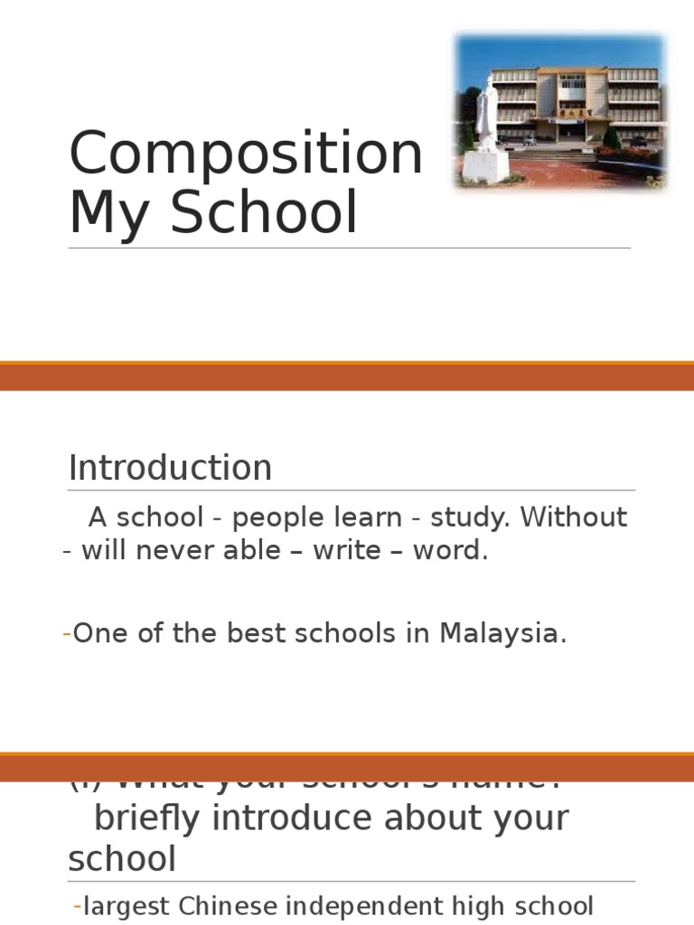 My School - Essay Writing Form 2 | PDF