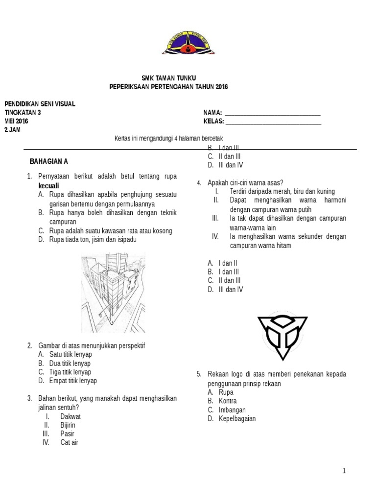 PSV Tingkatan 3 PENGGAL 1 | PDF