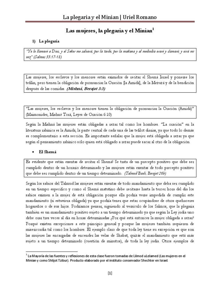 El Minian | PDF | Shema Israel | Tora