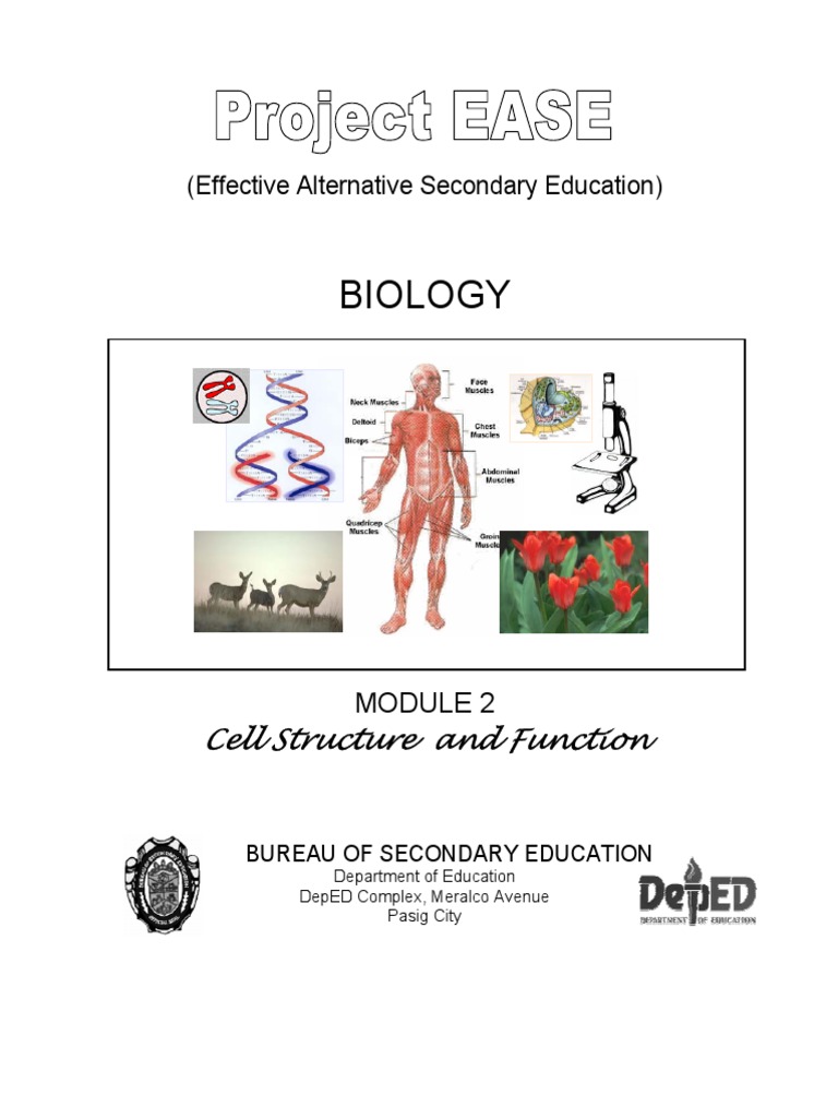 Module 2 - Cell Structure & Function (Student Guide) | PDF | Eukaryotes ...