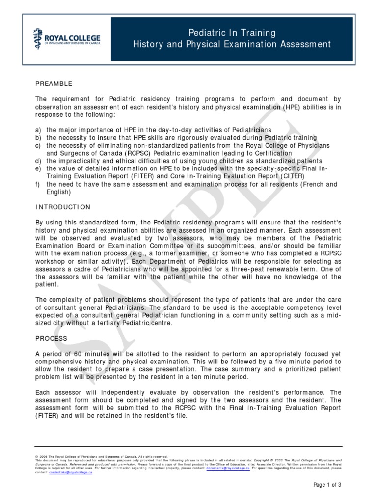 osce template manitoba.pdf | Physical Examination | Residency (Medicine)