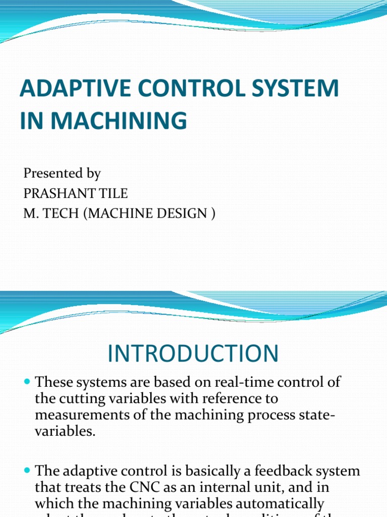 Adaptive Control System in Machining | PDF | Machining | Wear