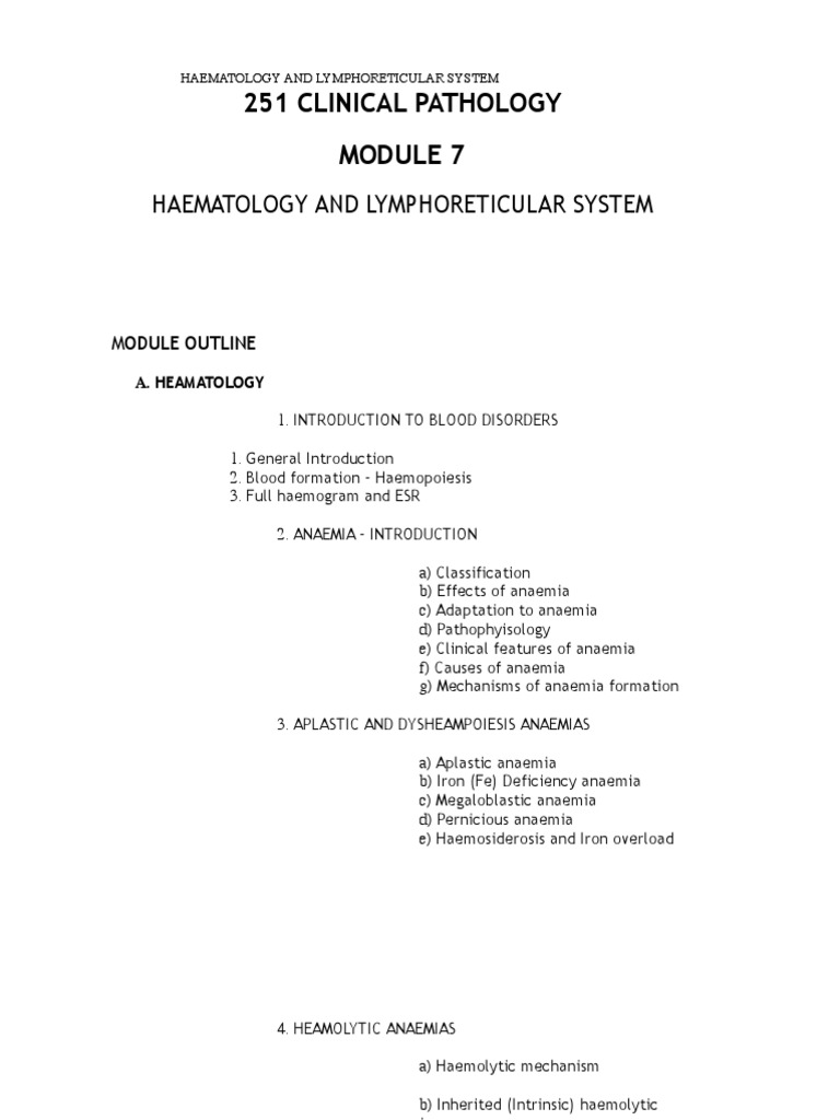Aneamis and Haematology | PDF | Granulocyte | Anemia