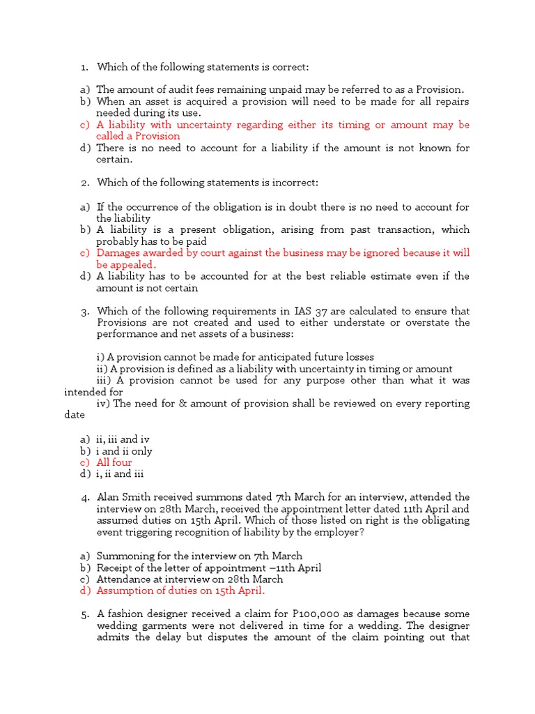 LIABILITIES | PDF | Liability (Financial Accounting) | Balance Sheet