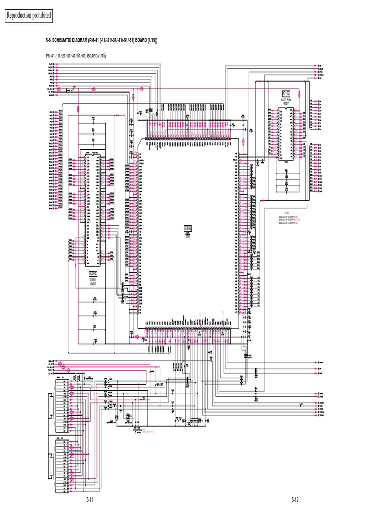Schematic Diagram of PM-41 Board Components and Connections | PDF ...