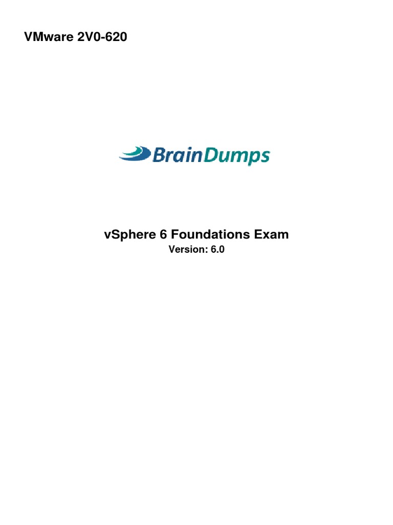 Vmware 2V0-620 | PDF | V Mware | Virtual Machine