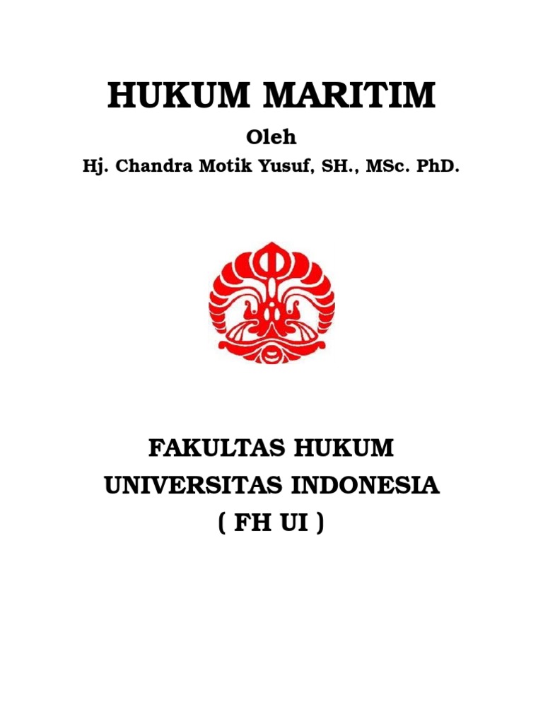 Hukum Maritim Ibu Chandra Motik | PDF