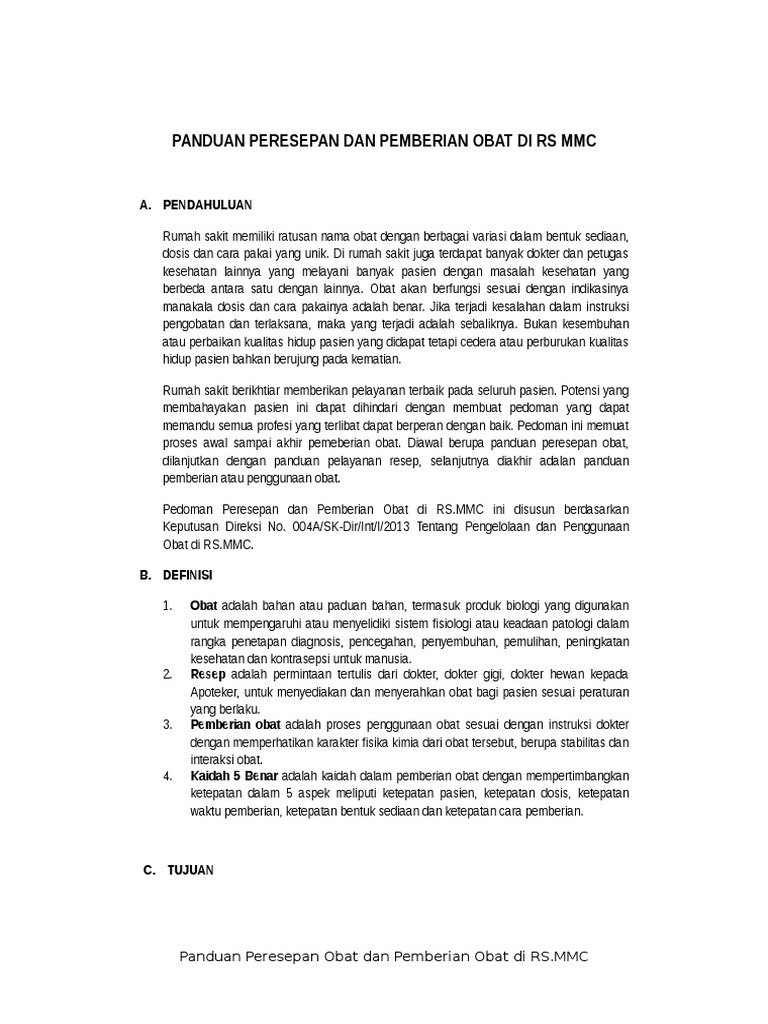 Panduan Peresepan Obat 27nov14 | PDF