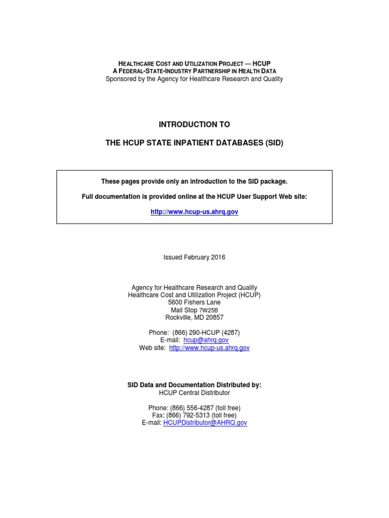 Introduction To SID | PDF | Data | Computer Data