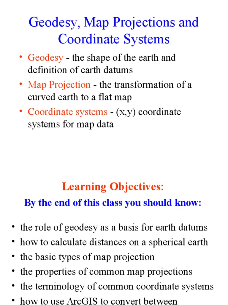 Map Proj | PDF | Latitude | Geodesy