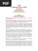 Revised Corporation Code PDF | PDF | Corporations | Partnership