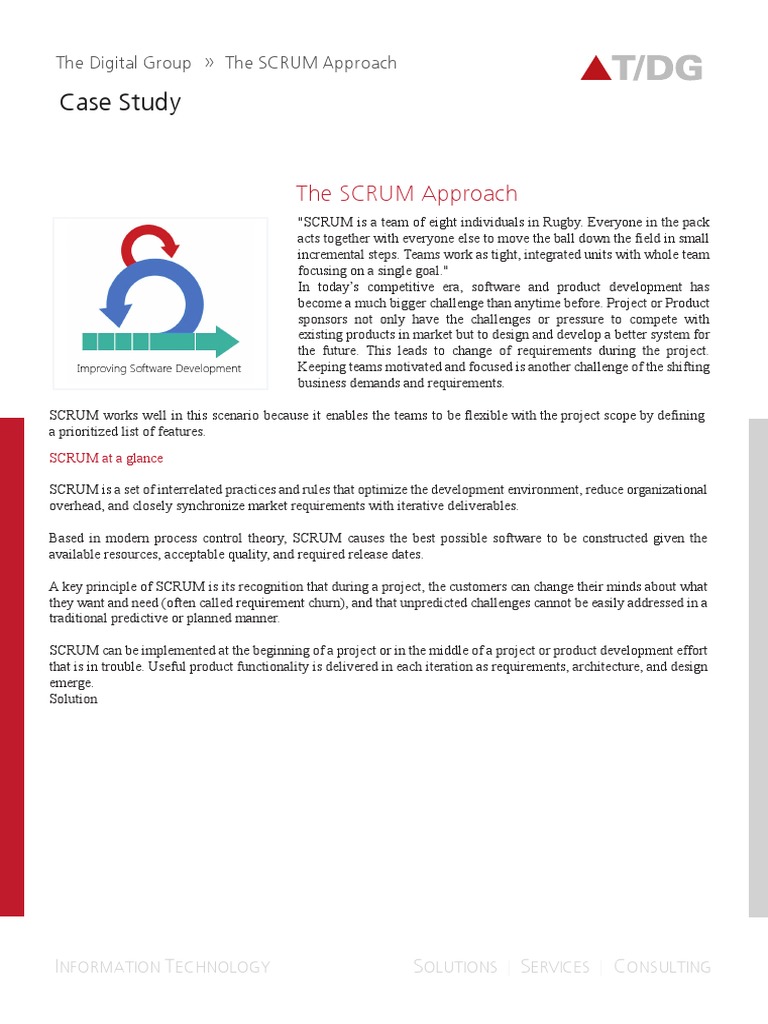 The Scrum Approch Case Study | PDF