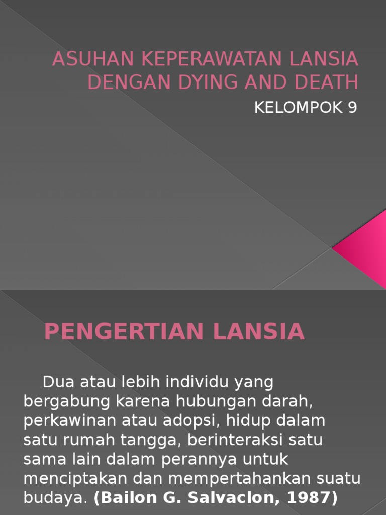 Understanding Aging and the Dying Process | PDF