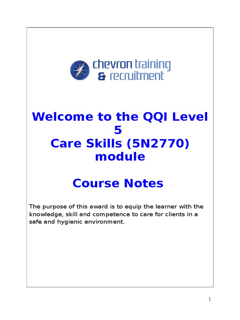 Care Skills - Chapter 1 | PDF | Hearing Loss | Amputation